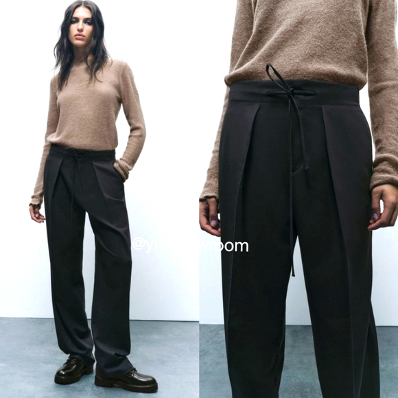 Zara | Pants & Jumpsuits | Zara Pleated Pants | Poshmark